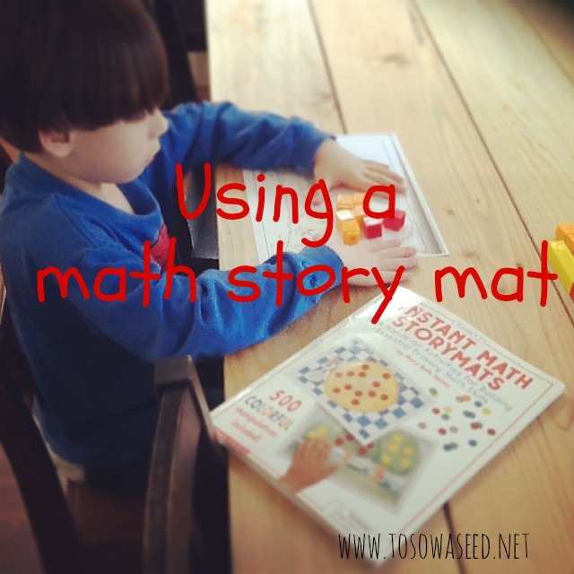 Using a math story mat - To Sow A Seed